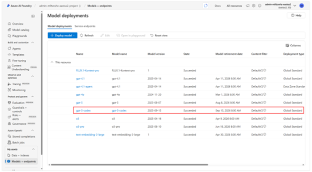 Azure AI Foundry 正式上线 GPT-5 Codex，手把手教你部署使用新动态精诚（中国）企业管理有限公司